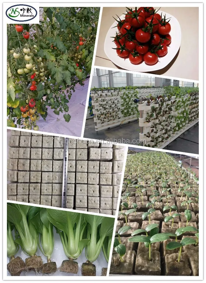 Vertical Garden Hydroponic Rock Wool Stone Wool For Gardening / Fire ...