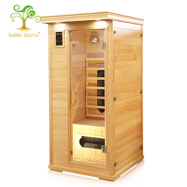 Kailier Infrared Sauna - Modern, 1-Person Solid Wood