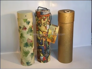 Empty Round Wine Gift Boxes - Buy Round Single Bottle Wine Box,Round ...