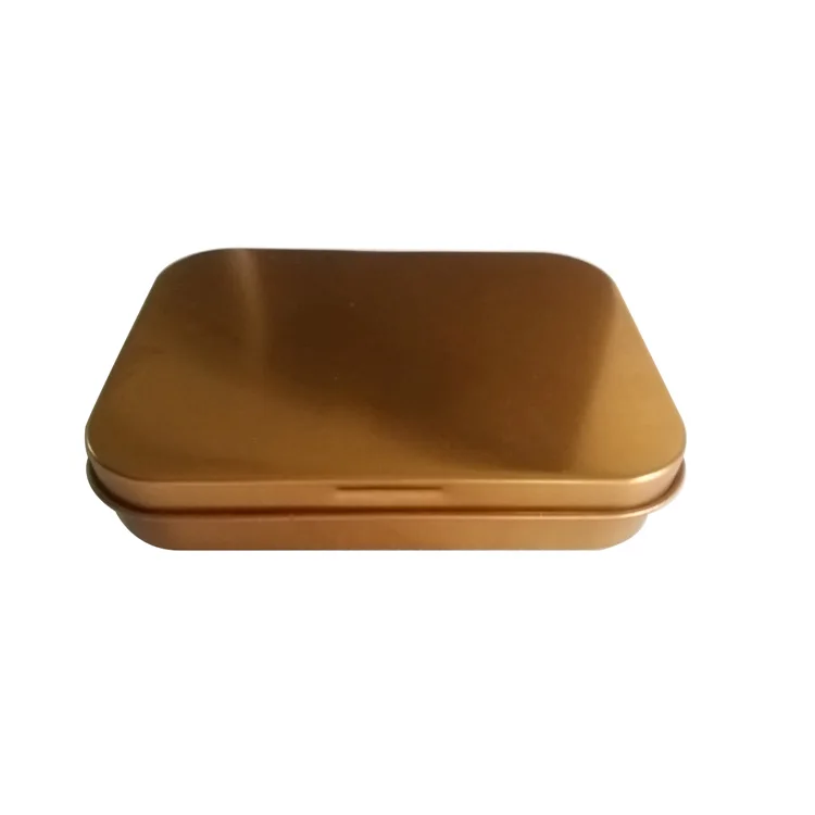 Small Rectangular Gold Tin Box - Buy Small Metal Tin Boxes,Plain Tin ...