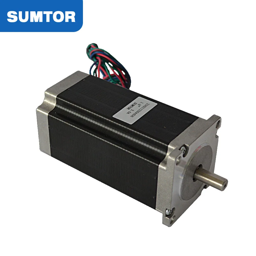 57HS11230A4D8 2 Phase 112mm 3A 8mm Shaft Diameter Nema 23 Stepper Motor ...