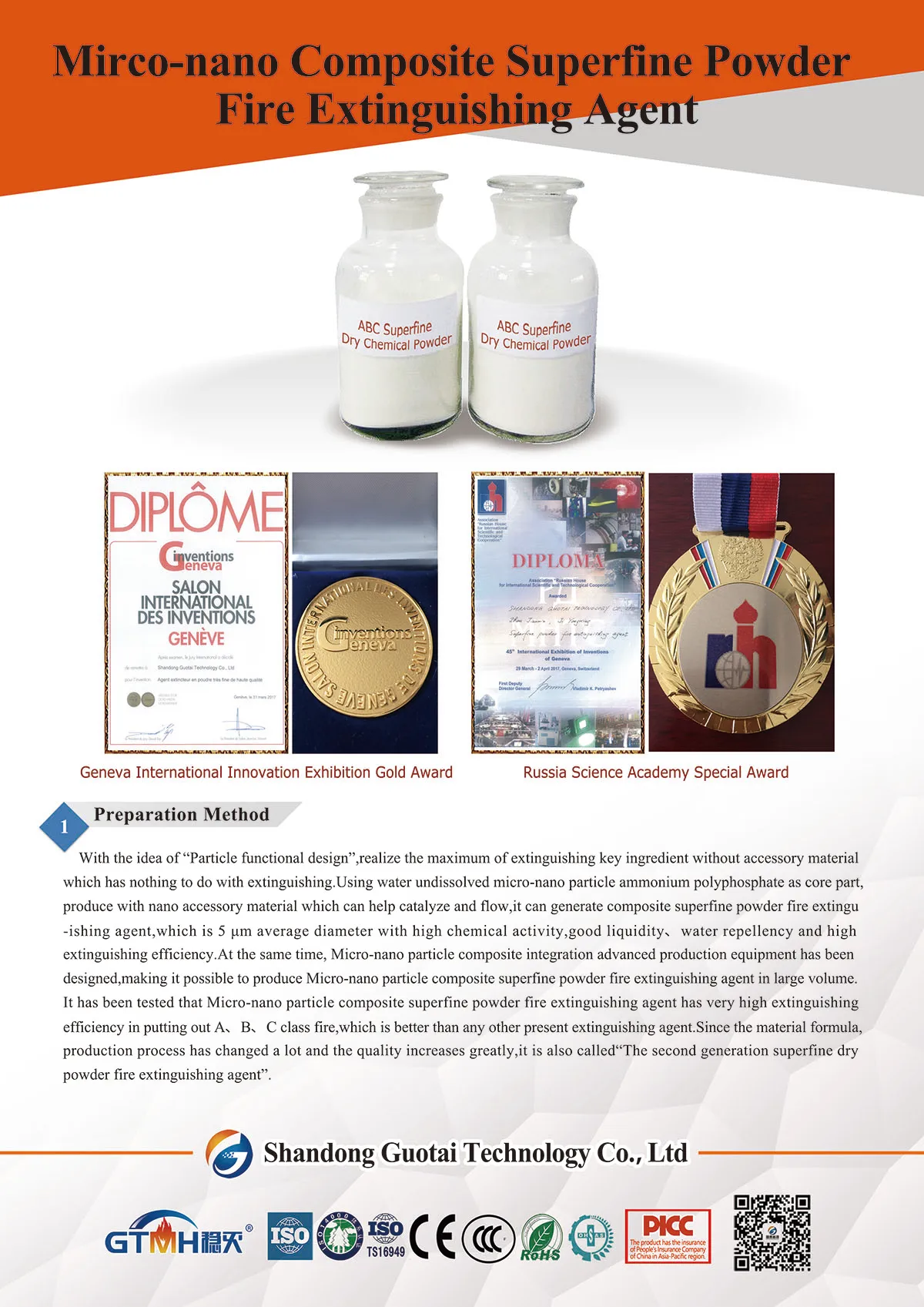 Fire Extinguisher Clean Agent/dry Chemical Powder Abc - Buy Abc Dry ...