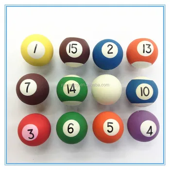 Rubber Billiards Shape Small Candy Toy,Children Education Billiard Ball ...