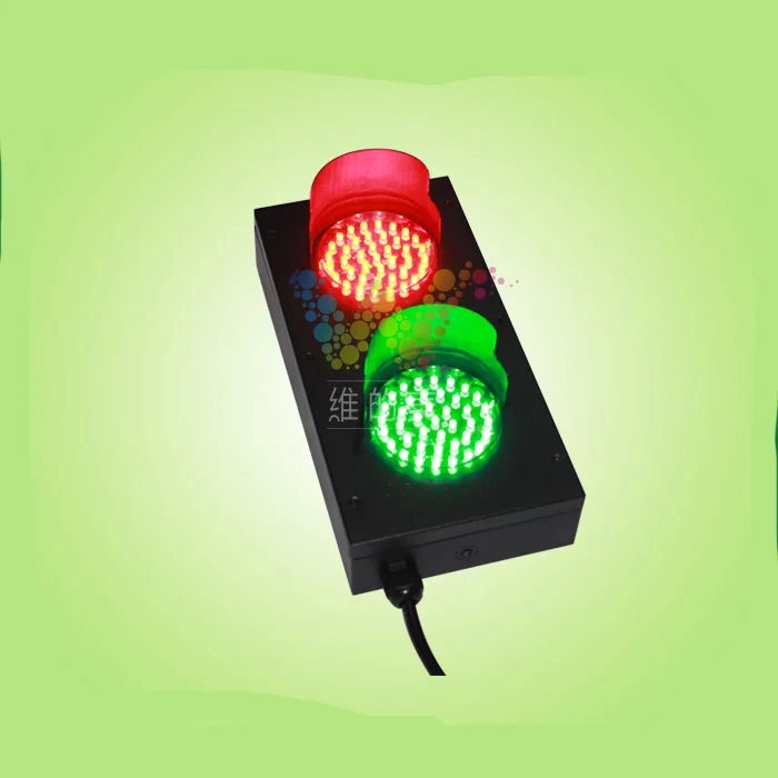 Aangepaste 100mm rood groen verkeer signaal decoratie LED mini ...