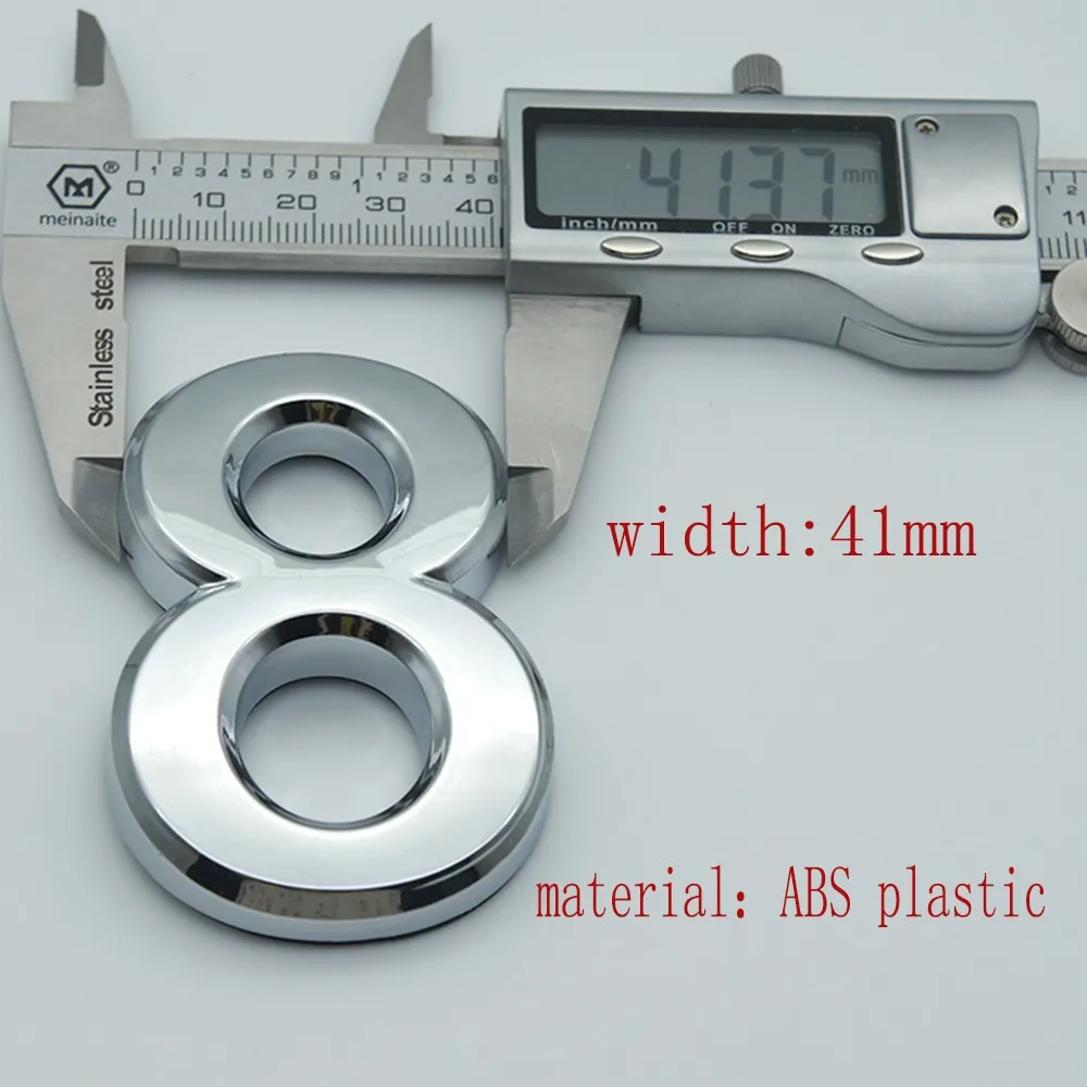 Custom 3d Chrome Self Adhesive Sample Mirror Letters Number Alphabet ...