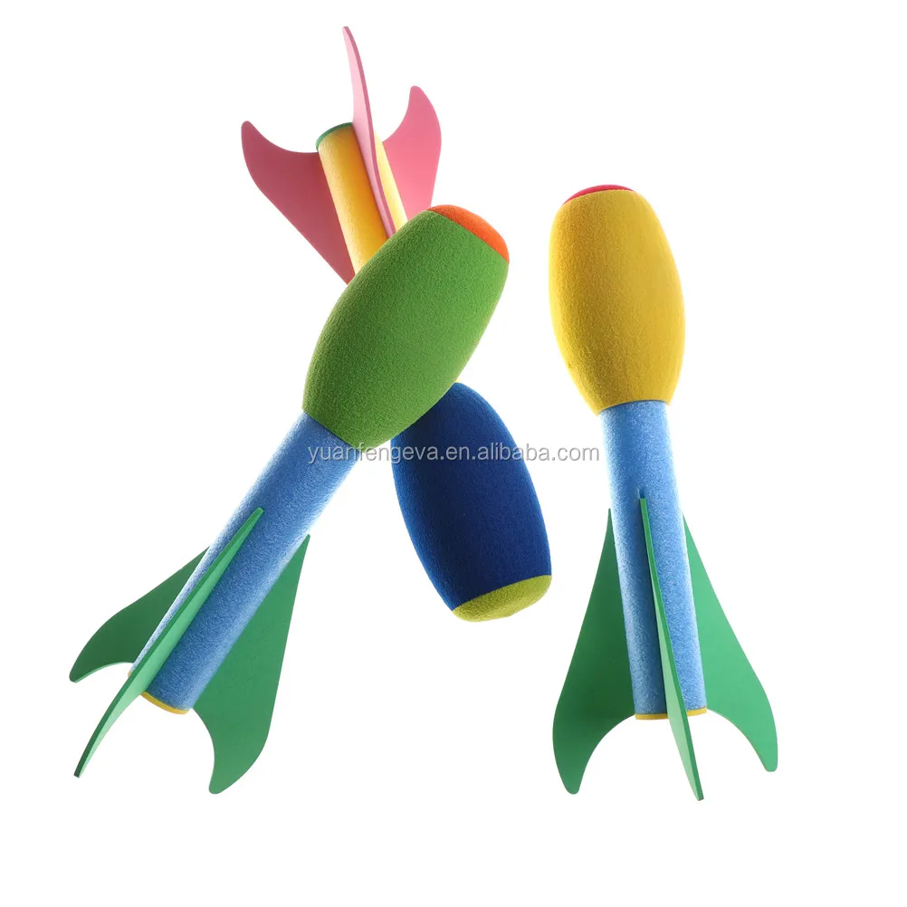 Creative Jump Rocket Launcher Foam Flying Rocket For Children Kids ...