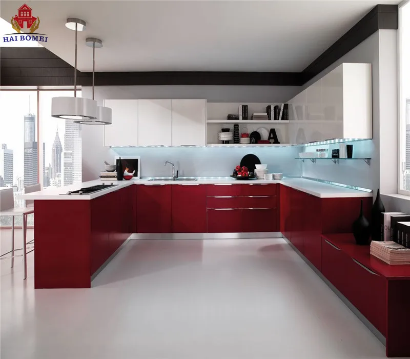 Bomei Factory Modern Kitchen Cupboard Cuisine Pantry Cabinet Designs ...