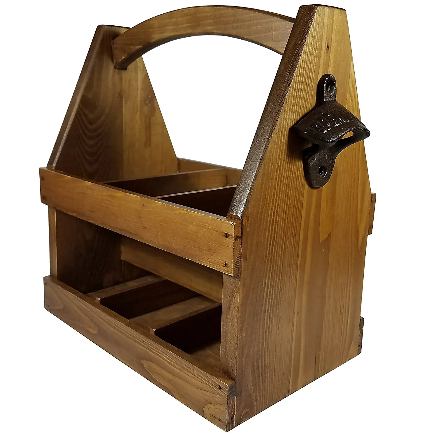 Pine Wooden Beer Tote