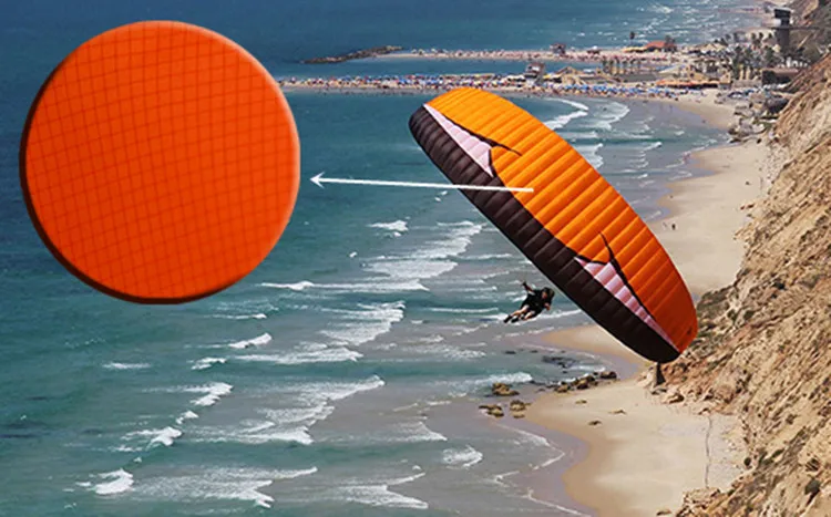 Silicone And Pu Coated Ripstop Nylon Paraglider And Parachute Fabric ...