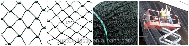 Hdpe Multifilament Netting Bird Protection Mesh/plastic Bird Screen ...