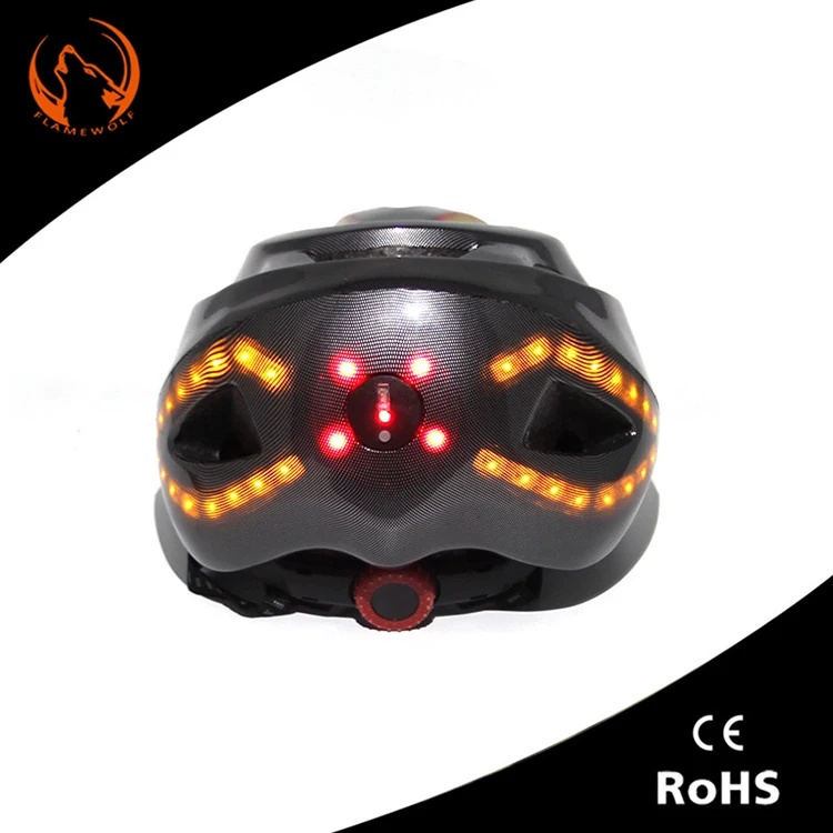 Unisex Safety Electric Mountain Bike Helmet With Smart Indicator Turn ...