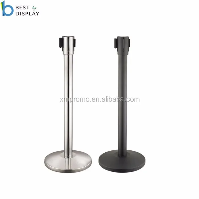Museum Exhibition Barrier Stanchion / Bank Queue Line Control Barrier ...