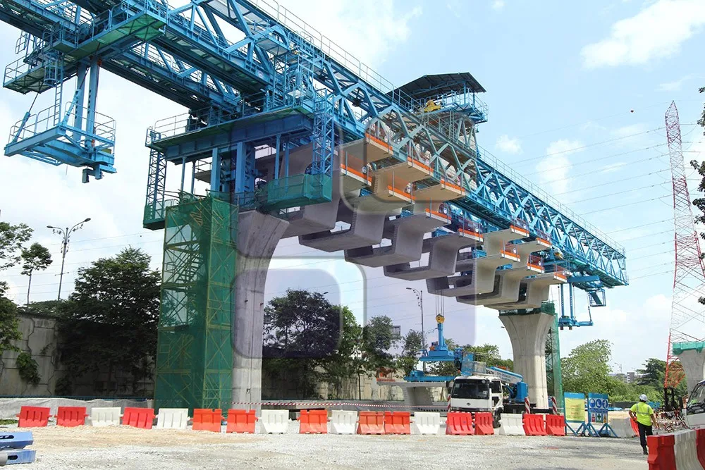 1500 Ton Overhead Metro Launching Gantry Crane - Reliable Erection