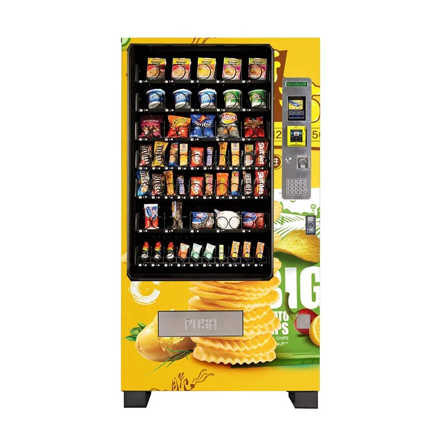Big Combo Vending Machine For Chips Chocolate Bar Cold Drinks - Buy ...