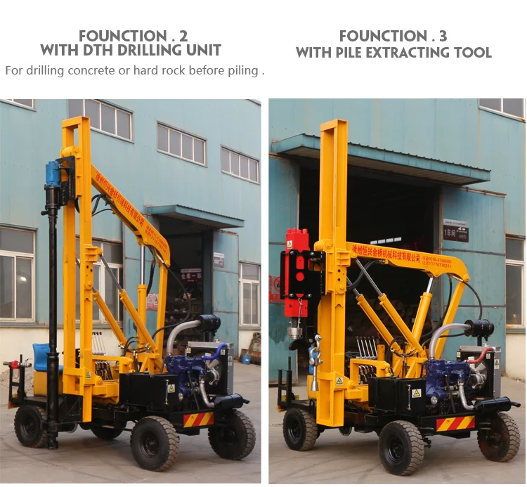 Newly Design Hydraulic Pile Driver,Solar Pile Driver,For Highway ...