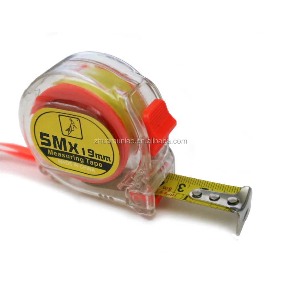 Inches Rulers 5m Tape Measures Fancy Transparent Automatic Telescopic ...