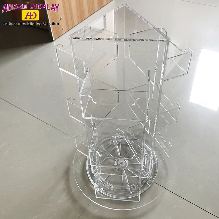 Wholesale Acrylic Triangle Countertop Display Stand