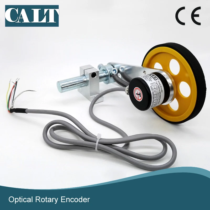 GHW38 Roller Wheel Rotary Encoder with Mounting Bracket