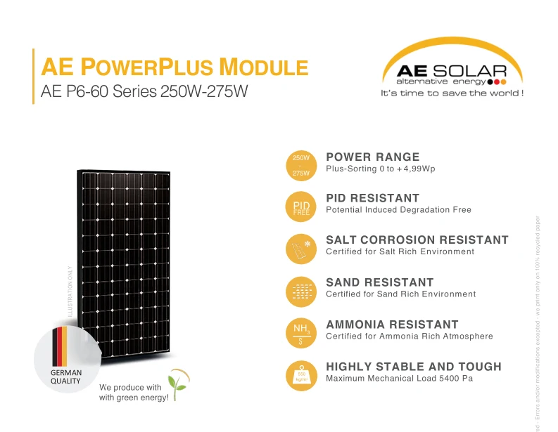 Ae Solar 275w A Grade Home Using Poly Solar Panel Pv Solar Panel Prices ...