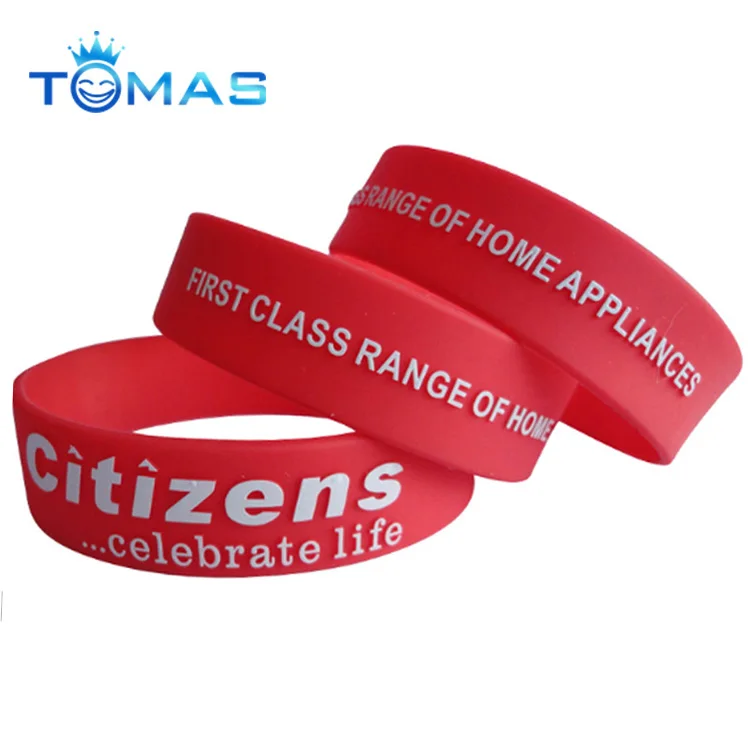 Custom Logo Promotional Festival Hand Band Bracelet Cheap Elastic Wrist ...