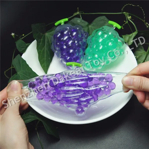 Tpr Stretchy Grape Stress Ball Gel Bead Filled Style Squishes - Buy ...