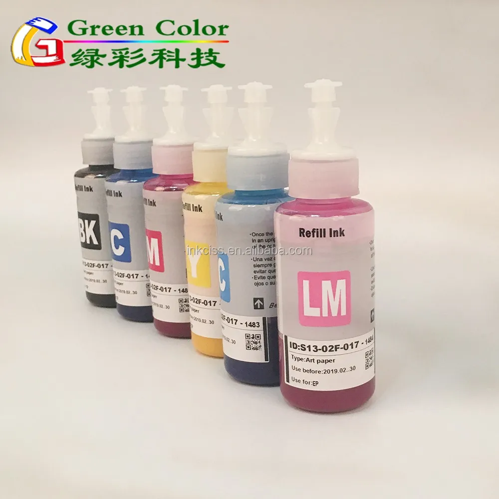 Waterbased Art Paper Pigment Ink Suit For Epson L Series L801/l800/l810 ...