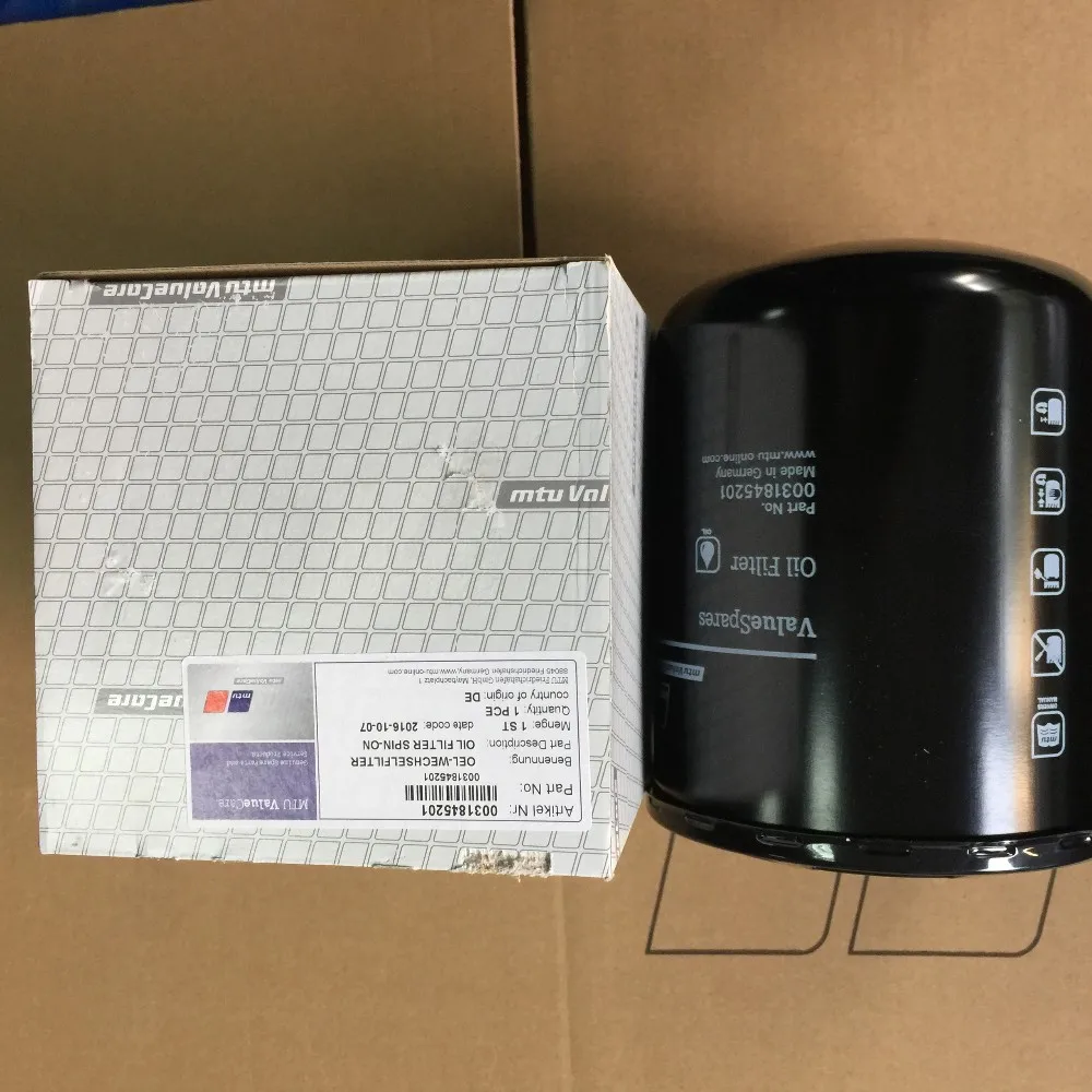 High Quality MTU Diesel Engine Spare Parts - 0031845201 OIL FILTER