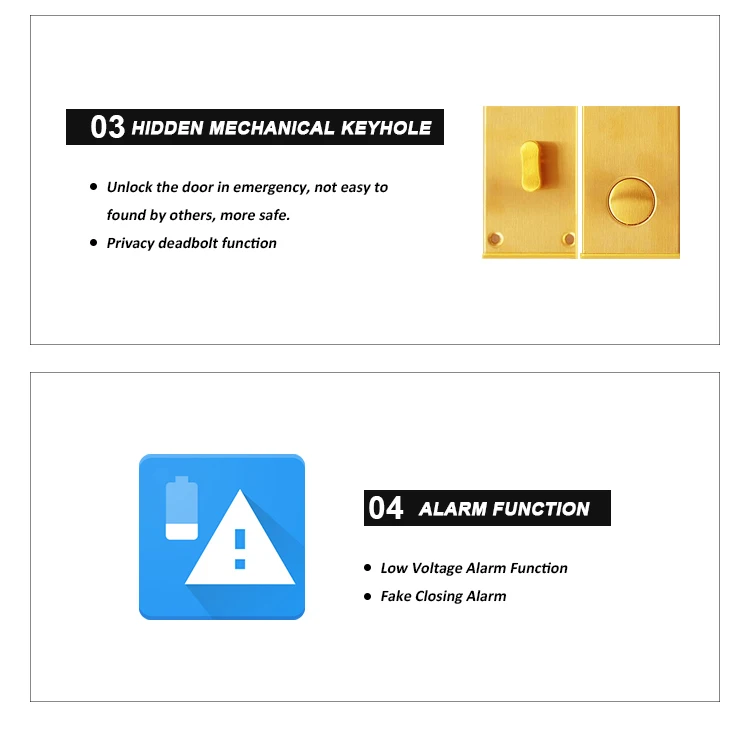 Intelligent Contactless Card Access Hotel Door Lock With Rfid Card ...