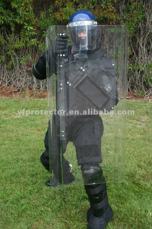 High impact resistance anti riot shield riot control shield for police ...