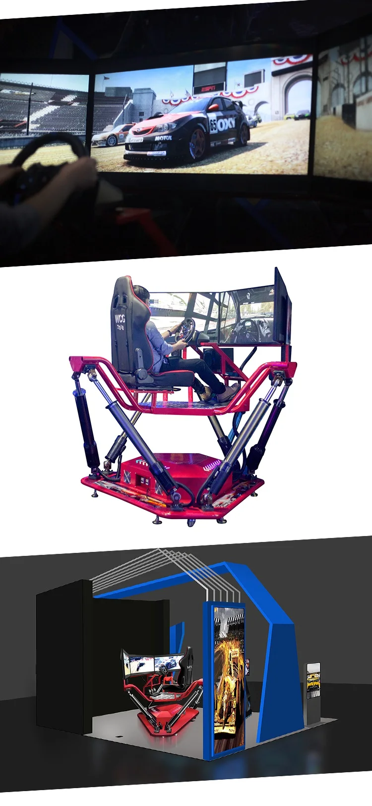 360 Degree VR Car Racing Simulator - 6 DOF Driving Game