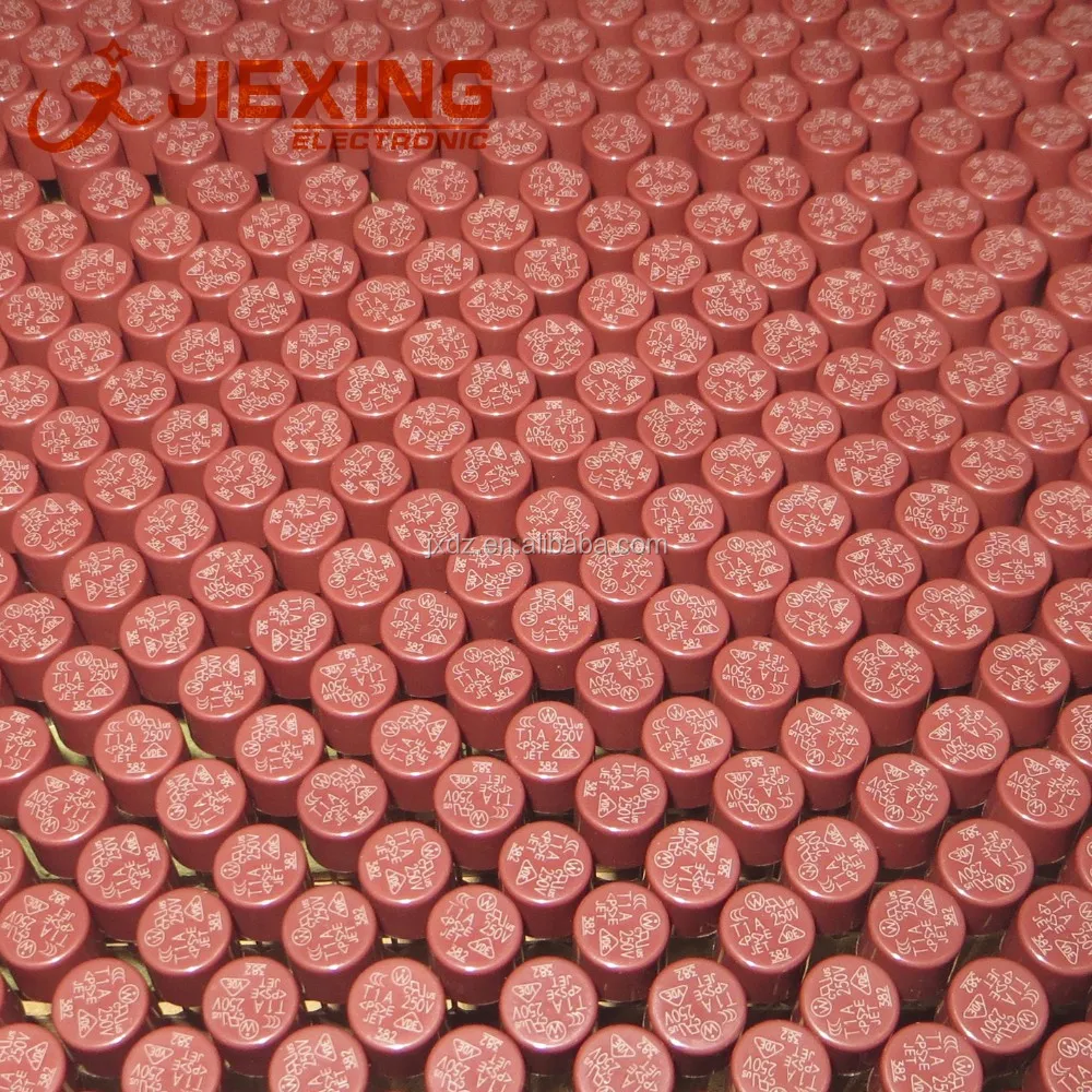 T1a 250v Red Fuse Dip Cylinder Round Capacitor Type - Buy 1a 250v Fuse ...