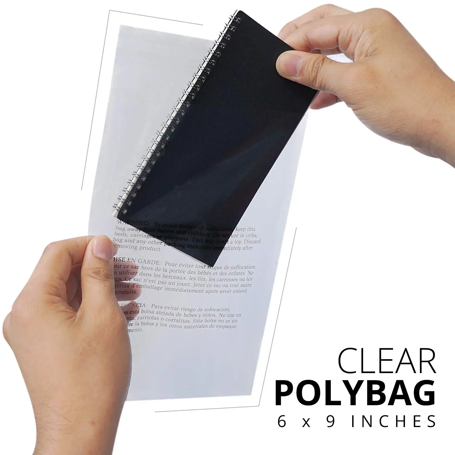 clear Poly Bag with Suffocation Warning - 6x9, 8x10, 9x12, 11x14 - Self ...
