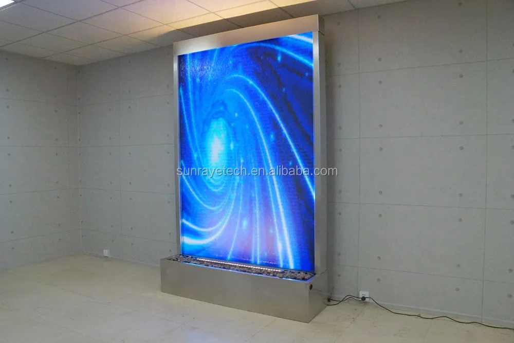 Big Customized H8ft Sflcd9665 Lcd Tv Screen Waterfall With Stainless ...