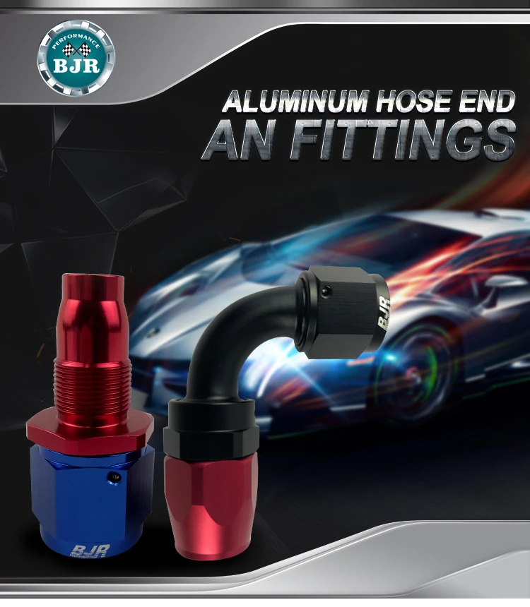 Bjr For Racing Car Parts 45 Degree Hose End An6 Male Swivel Fitting ...