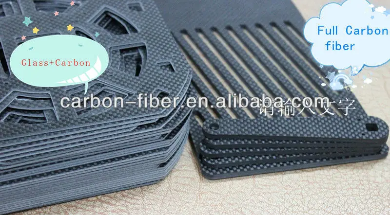 CFK Material Plate With 3K Twill / Plain Weave 1mm 1.5mm 2mm 2.5mm 3mm ...