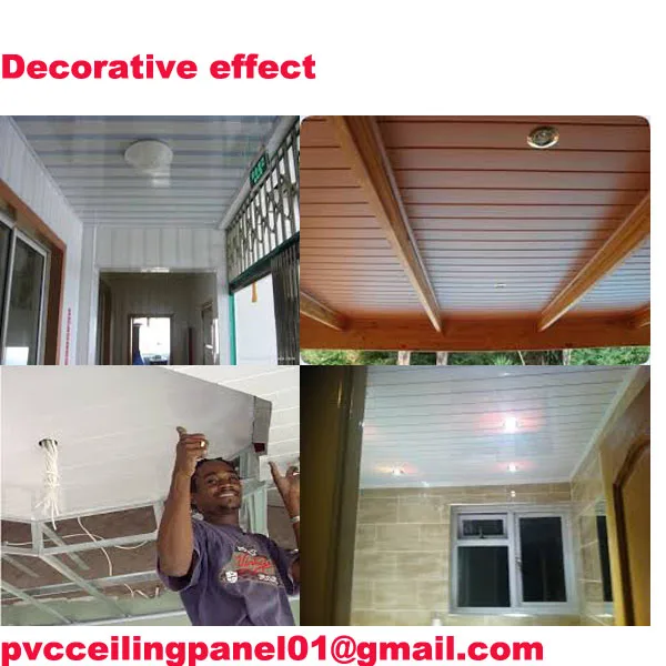 Teak Wood Color PVC Plank - Artistic & Durable Ceilings