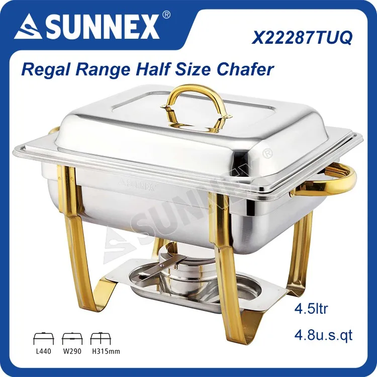 Sunnex Professional Regal Range Round Chafing Dish Set / Buffet Chafer ...