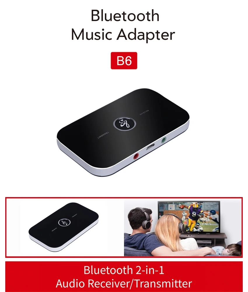 Bt Audio Portable Receiver Adapter With 3.5mm Output And A Usb Cable ...