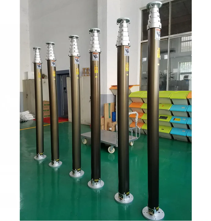 10m Pneumatic Portable Lightweight Telescopic Mast
