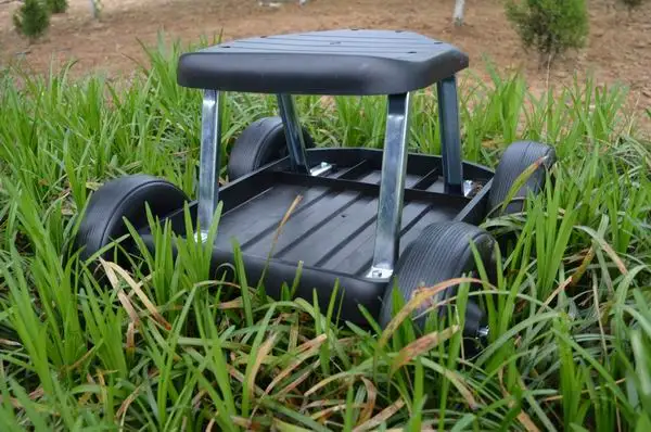 Plastic Garden Weeding Cart With Tool Tray - Buy Garden Cart,Garden ...