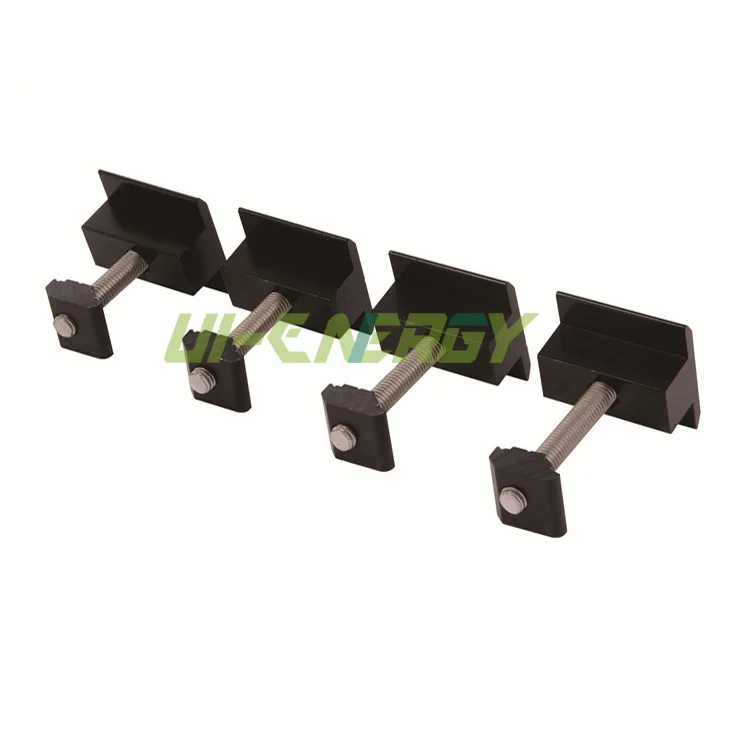 Solar Extruded Aluminum Mid Clamp Or End Clamp With Bolt And Nut - Buy ...
