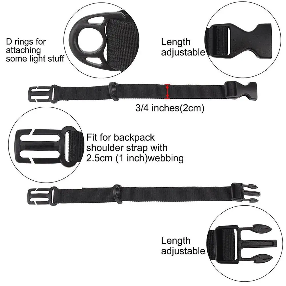 Business Bag Backpack Adjustable Sternum Strap With Buckle - Buy Metal ...