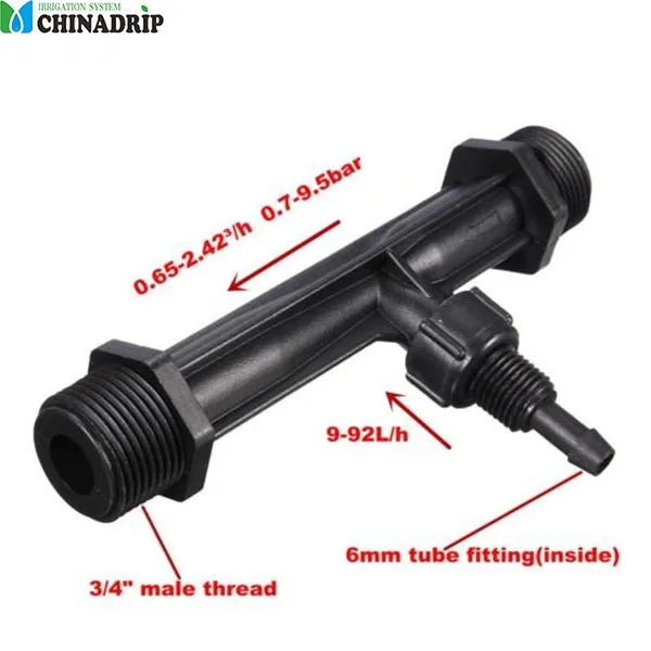 1HA Venturi Injector 1" Pvc Agriculture Irrigation System 2 3/4 Inch Fertilizer Injector ...