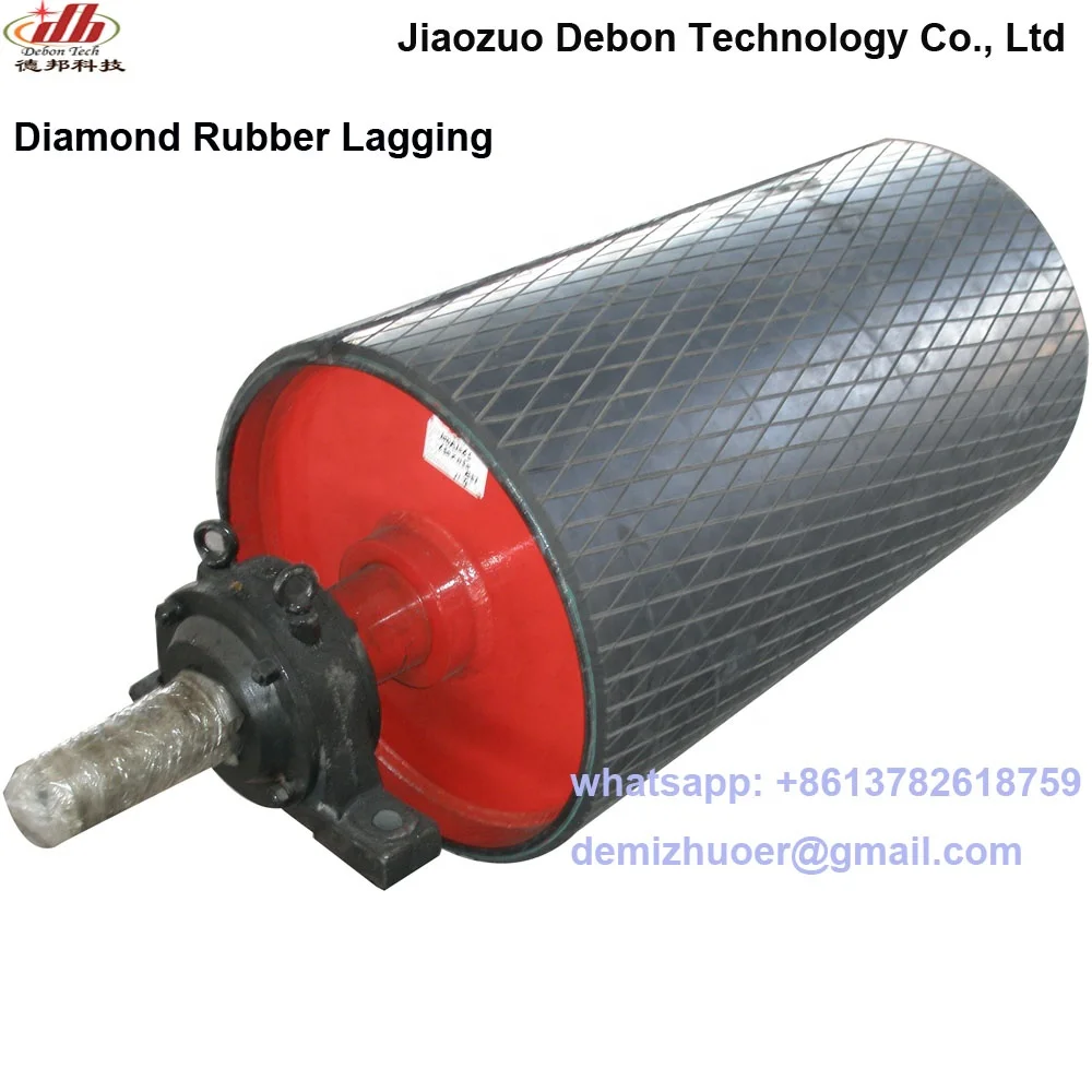 Weld On Pulley Slide Lagging Rubber Sheet - Durable Dimpled Lagging for ...
