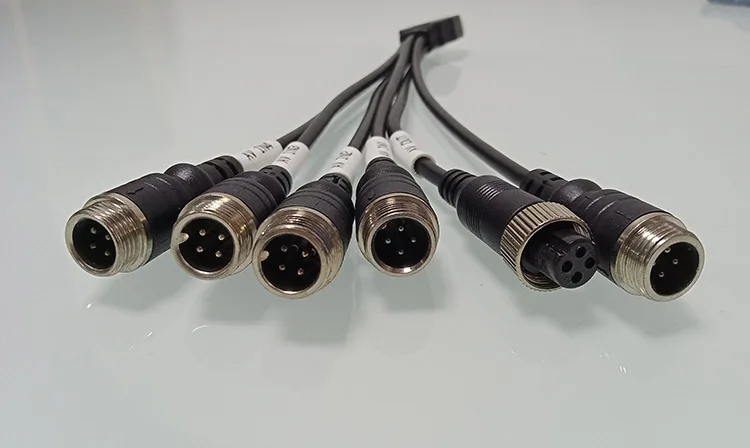 Waterproof 12v 4 Pin Aviation Connector Connect To Mdvr - Buy Security ...