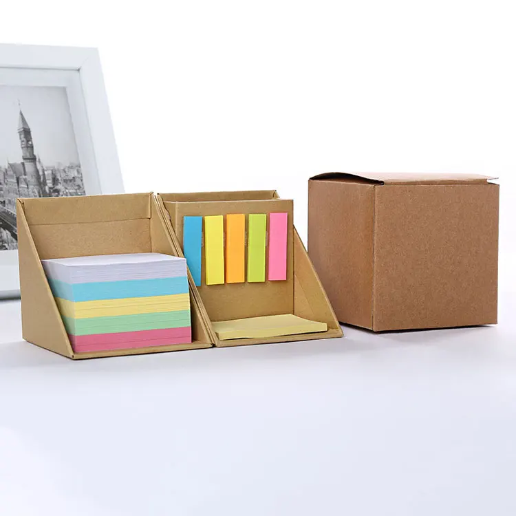 Sticky Memo Note Desk Organiser Box Set/promotion Sticky Notes In Cube ...