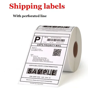 Online Address Courier Labels Sticker Packing Shipping Thermal Label ...
