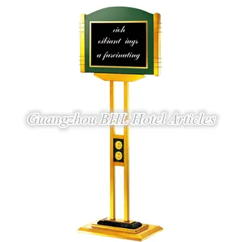 Hotel Supply Stainless Steel Hotel Lobby Sign Stand Titanium ...