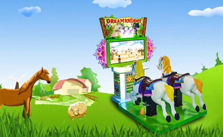 3d Swing Arcade Simulator Horse Racing Game Machine - Buy Kiddie Rides ...