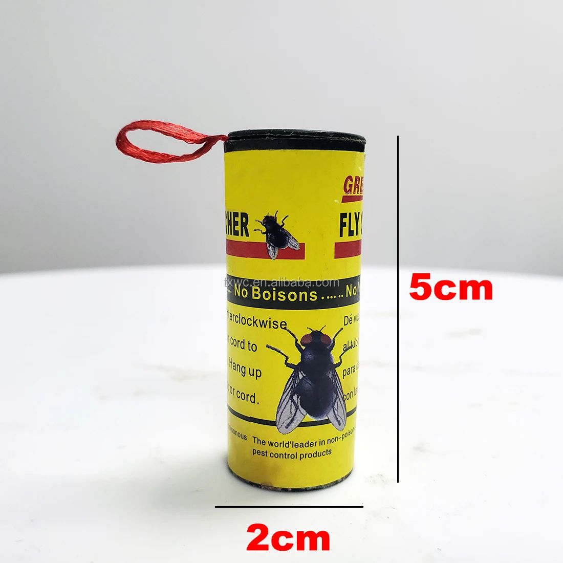 Sticky Fly Glue Ribbons Roll Dual Sided Flies Paper Strips Insect Bug ...